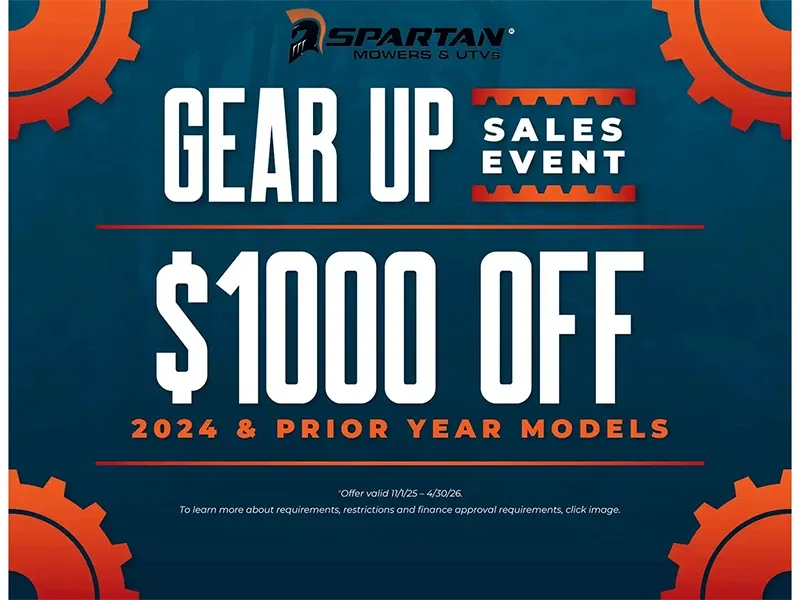 Spartan Mowers & UTVs - Gear Up Sales Event - Mowers | Promotion at ...