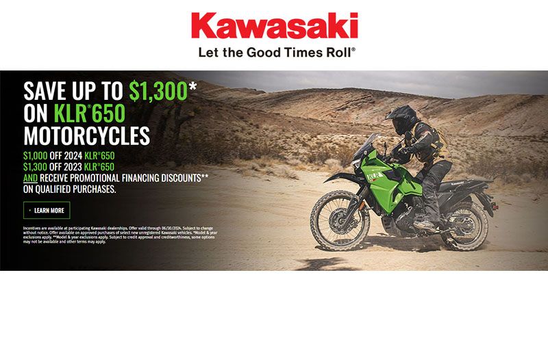 Kawasaki - Save Up To $1,300 on KLR 650 Motorcycles | Promotion at SRS ...