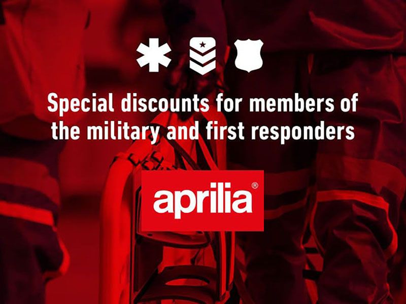 Aprilia - Military & First Responders | Promotion at Plano Kawasaki ...