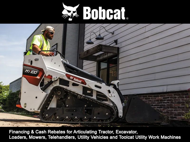 Bobcat - Financing & Cash Rebates for Articulating Tractor, Excavator ...