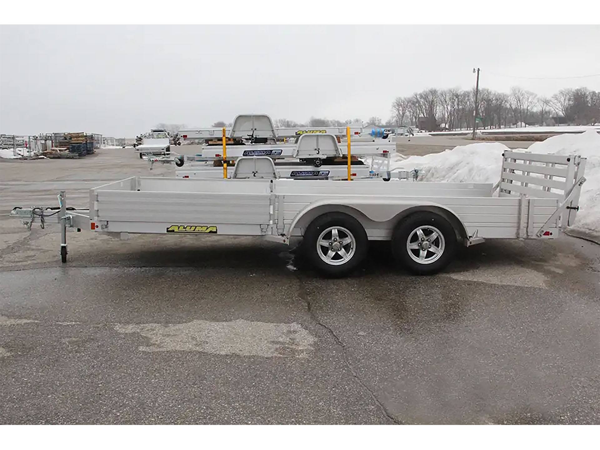 New 2024 ALUMA 81 Series Tandem Axle Utility Trailers Bi-fold Tailgate ...