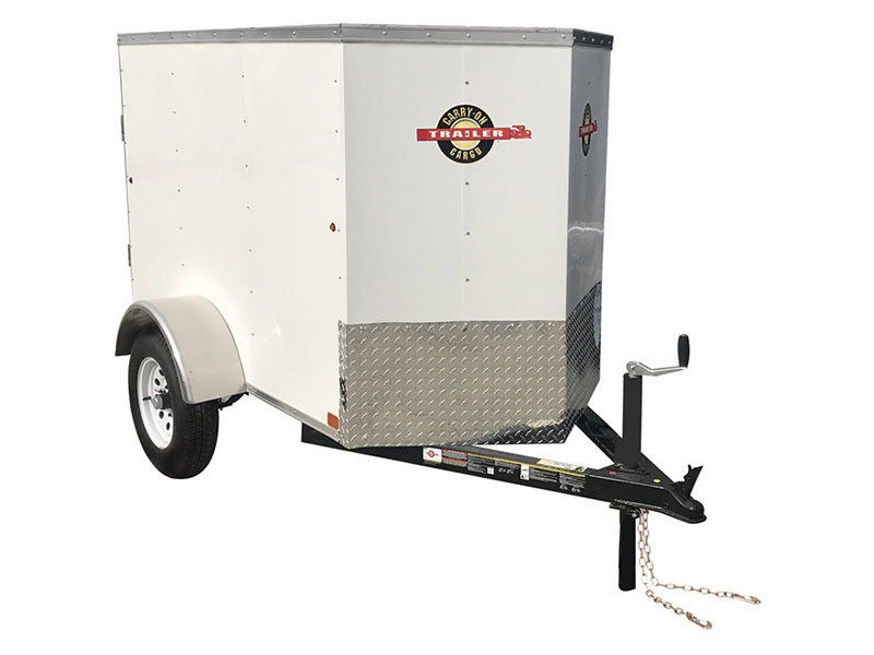 New 2025 Carry-On Trailers 2K V-Nose Flat Roof Trailers White | Cargo ...