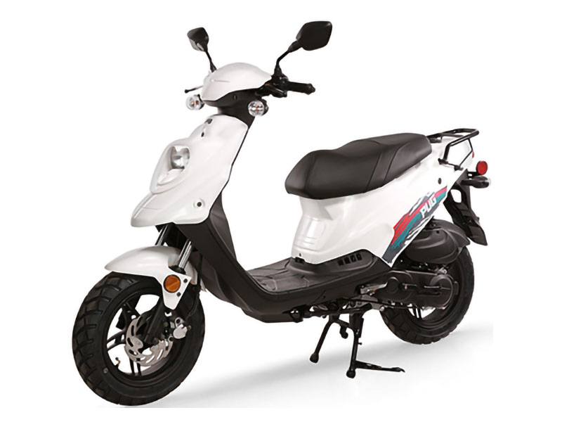 New 2024 Chicago Scooter Company Pug 50 | Scooters in Austin MN | White