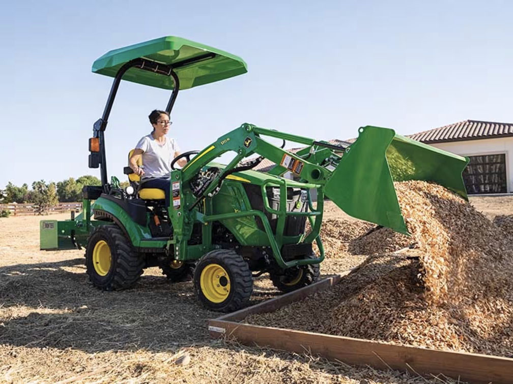 New 2025 John Deere 1025R Open Operator Station Green / Yellow ...