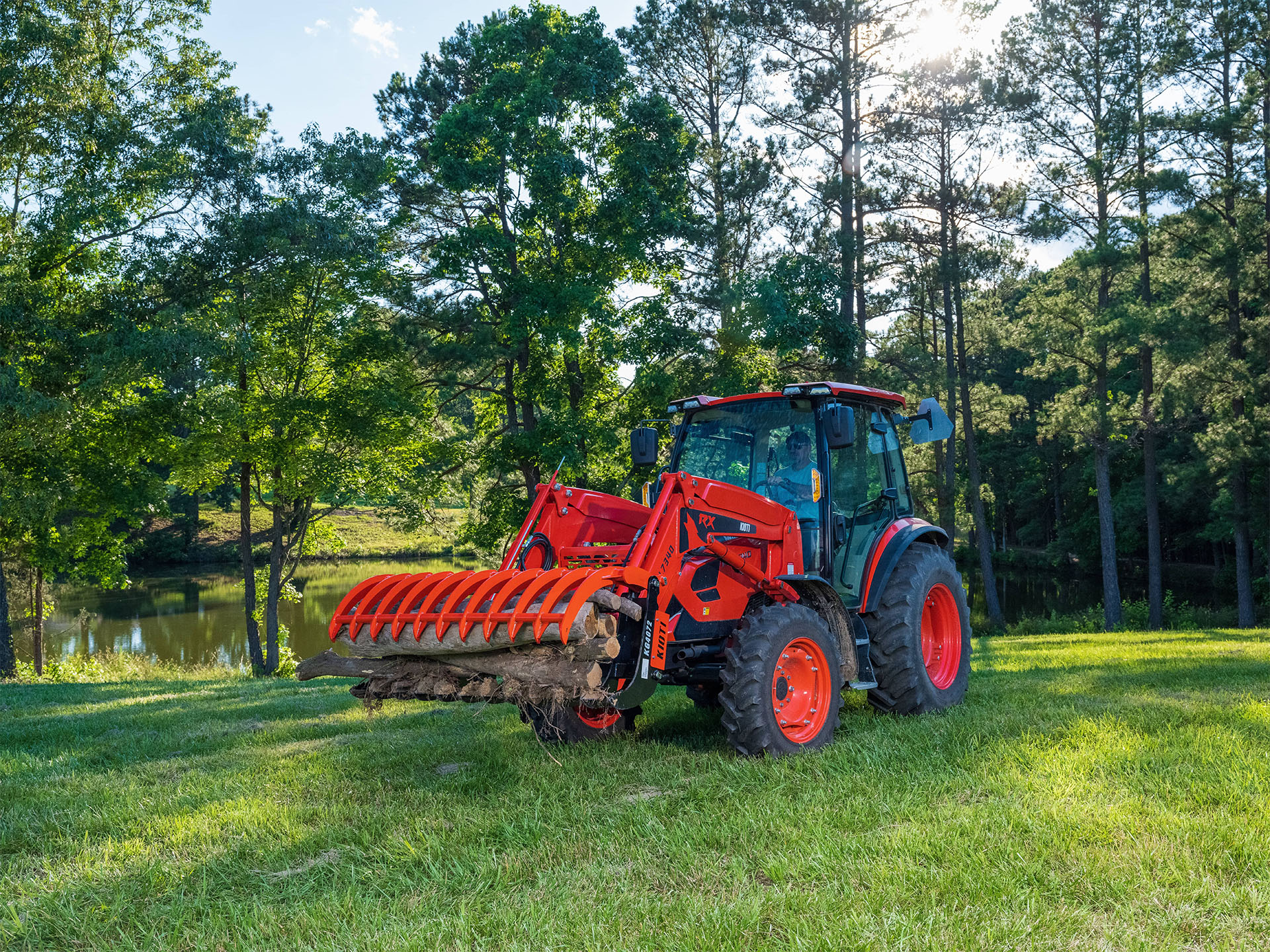 New 2024 KIOTI RX7340PC | Tractors in Cherry Creek NY | Orange