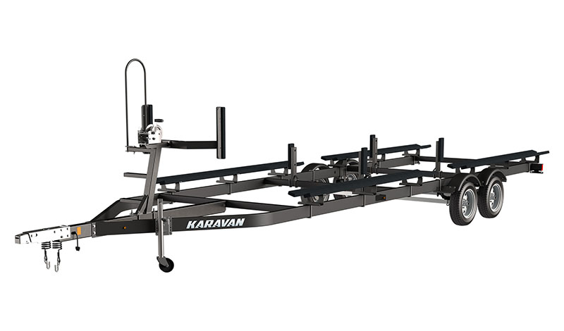 2025 Karavan Trailers Tandem Axle Pontoon Trailers 361 in. Black Powder ...