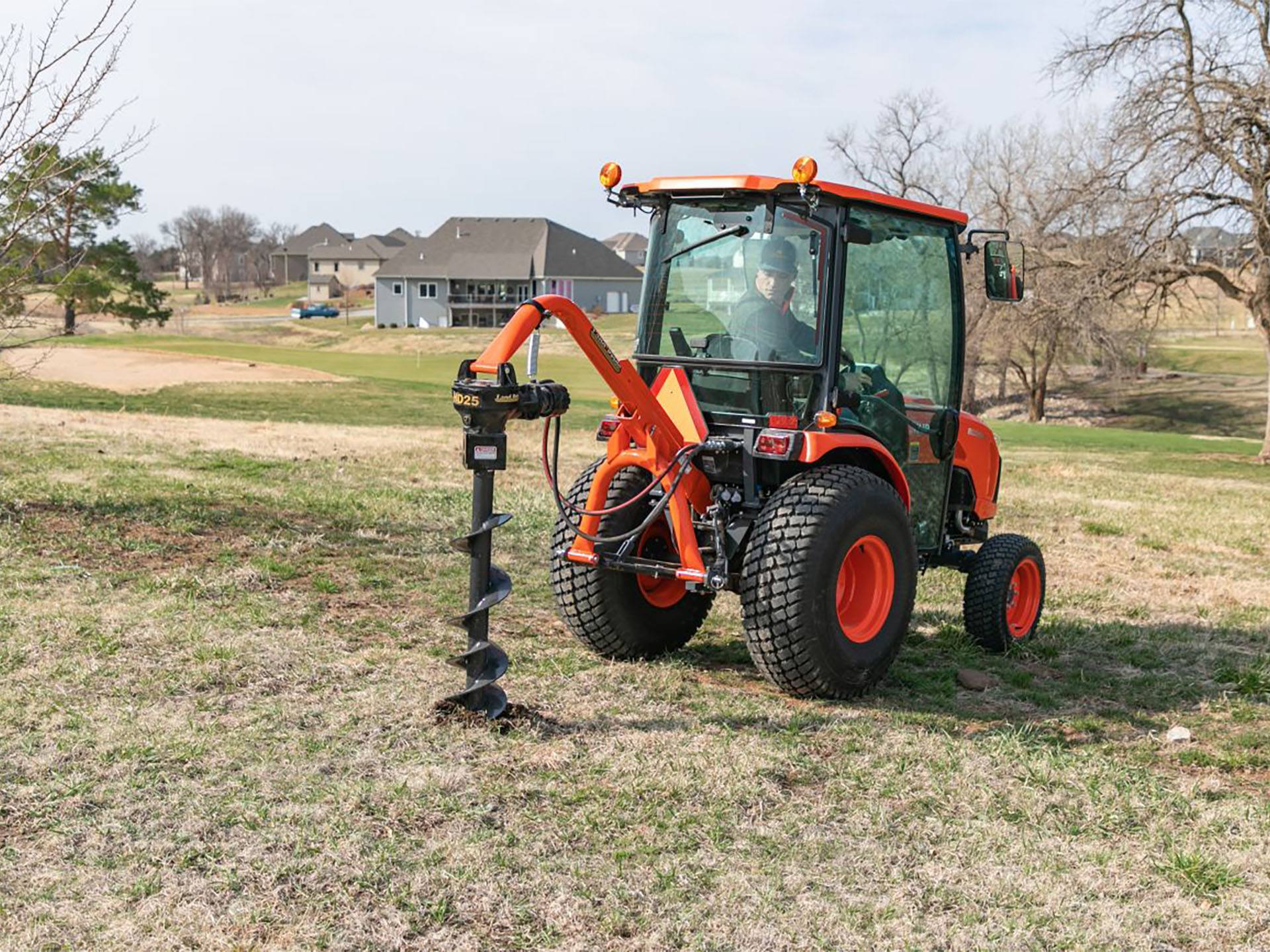 New 2024 Land Pride HD25 3 point Augers Post Hole Diggers in Beaver Dam WI Orange