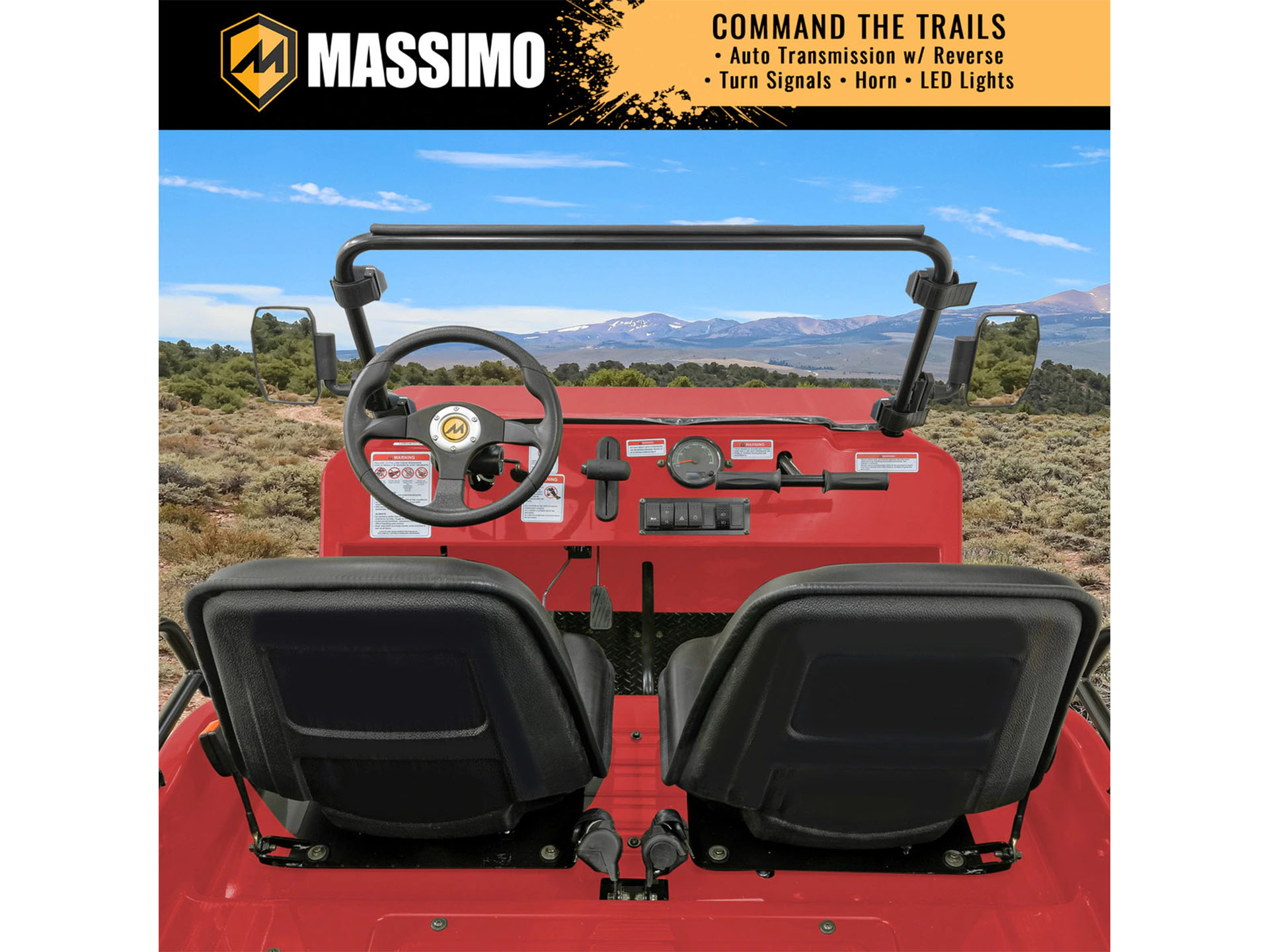 New 2024 Massimo GKD350 | Go-Karts in Harrison MI | Red