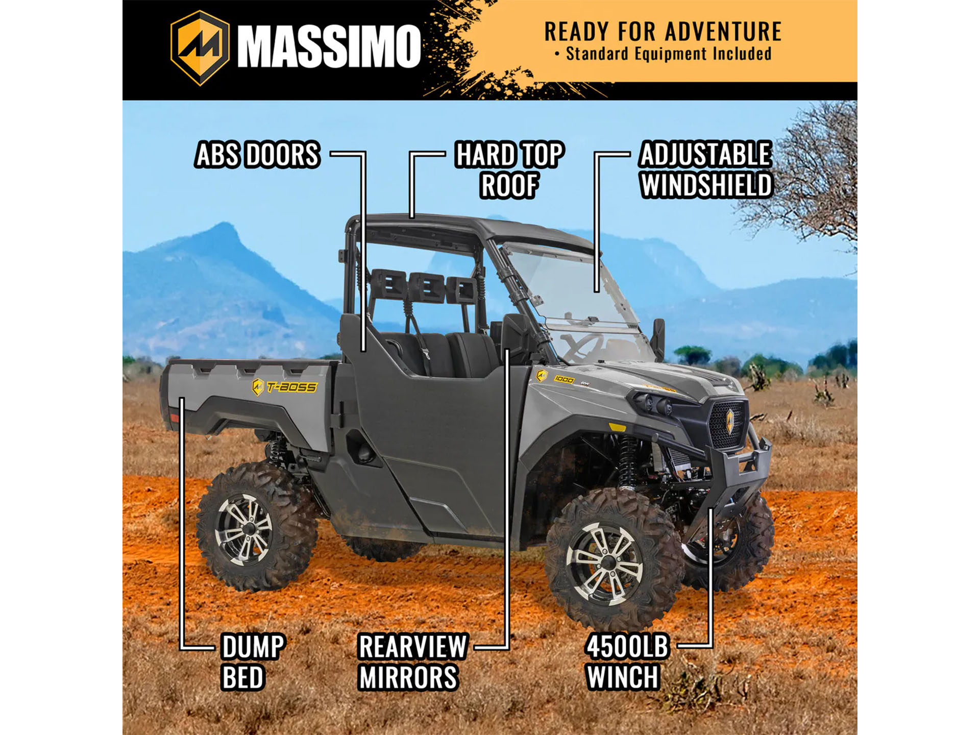 New 2025 Massimo T-BOSS 1000 | Utility Vehicles in Barrington NH ...