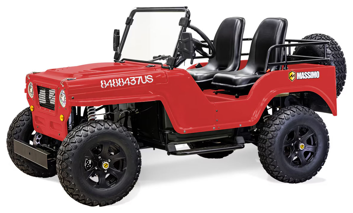 New 2026 Massimo GKD 350 | Go-Karts in Harrison MI | Red