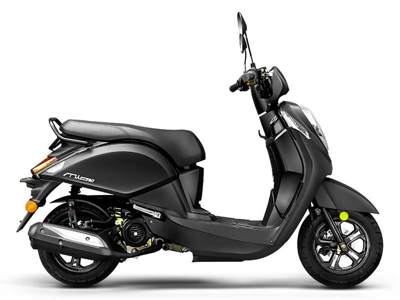 New 2025 SYM Mio 50, Salisbury MD | Specs, Price, Photos | Matte Stealth