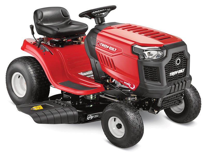 red lawnmower