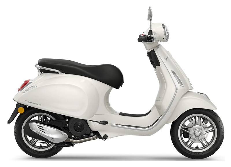 New 2025 Vespa Primavera 150 | Scooters in Plano TX | Bianco Innocente