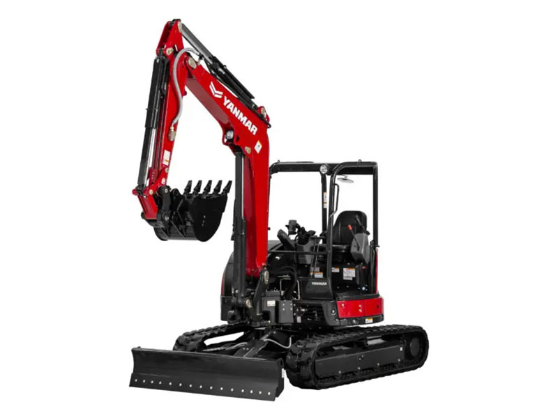 New 2025 Yanmar ViO50-6A Canopy Red | Excavators in Saint Johnsbury VT