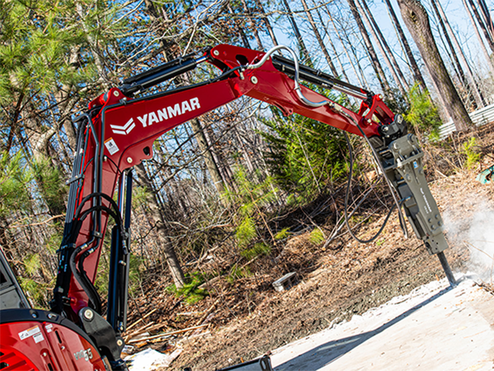 New 2025 Yanmar ViO55-6A Canopy Red | Excavators in Saint Johnsbury VT